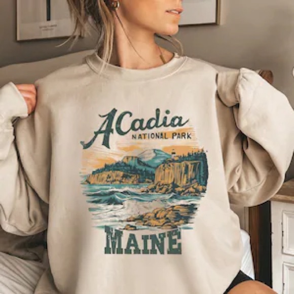 Gildan | Sweaters | Acadia National Park Sweatshirt | Poshmark